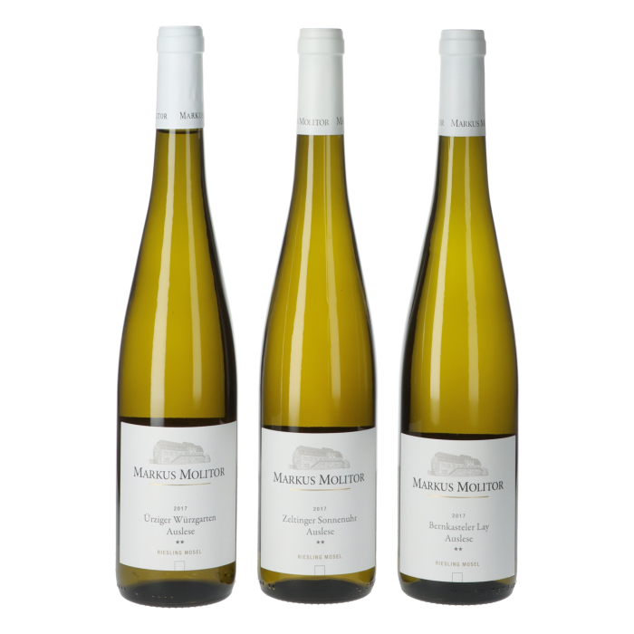 Markus Molitor Auslese ** weiße Kapsel 2017 Horizontale (3 Fl.)